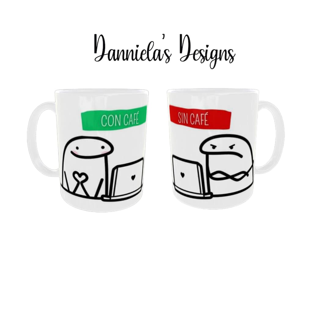 Flork Mug/ Con Cafe Vs Sin Cafe - Etsy