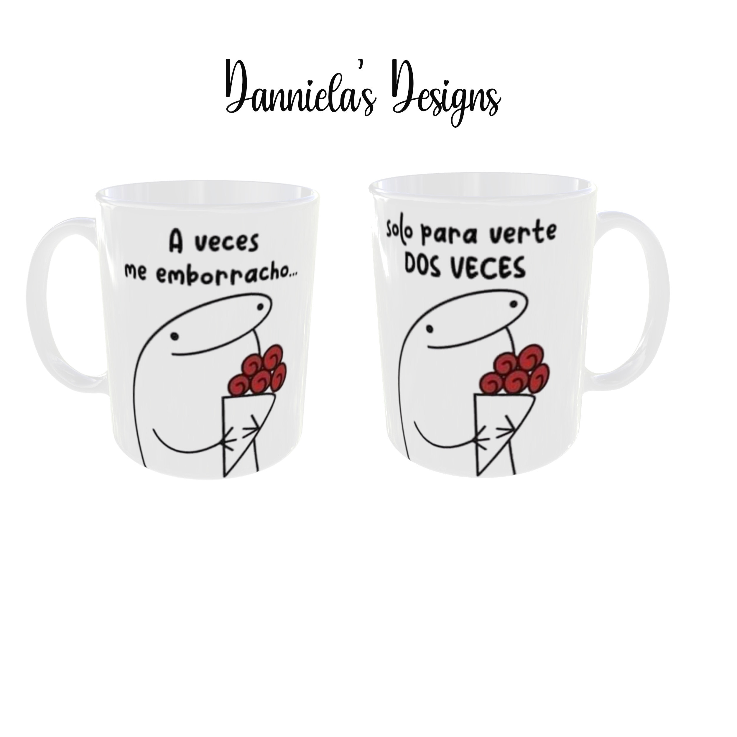 Flork Mug/tazas Graciosas- Me Emborracho Para Verte Dos Veces - Etsy