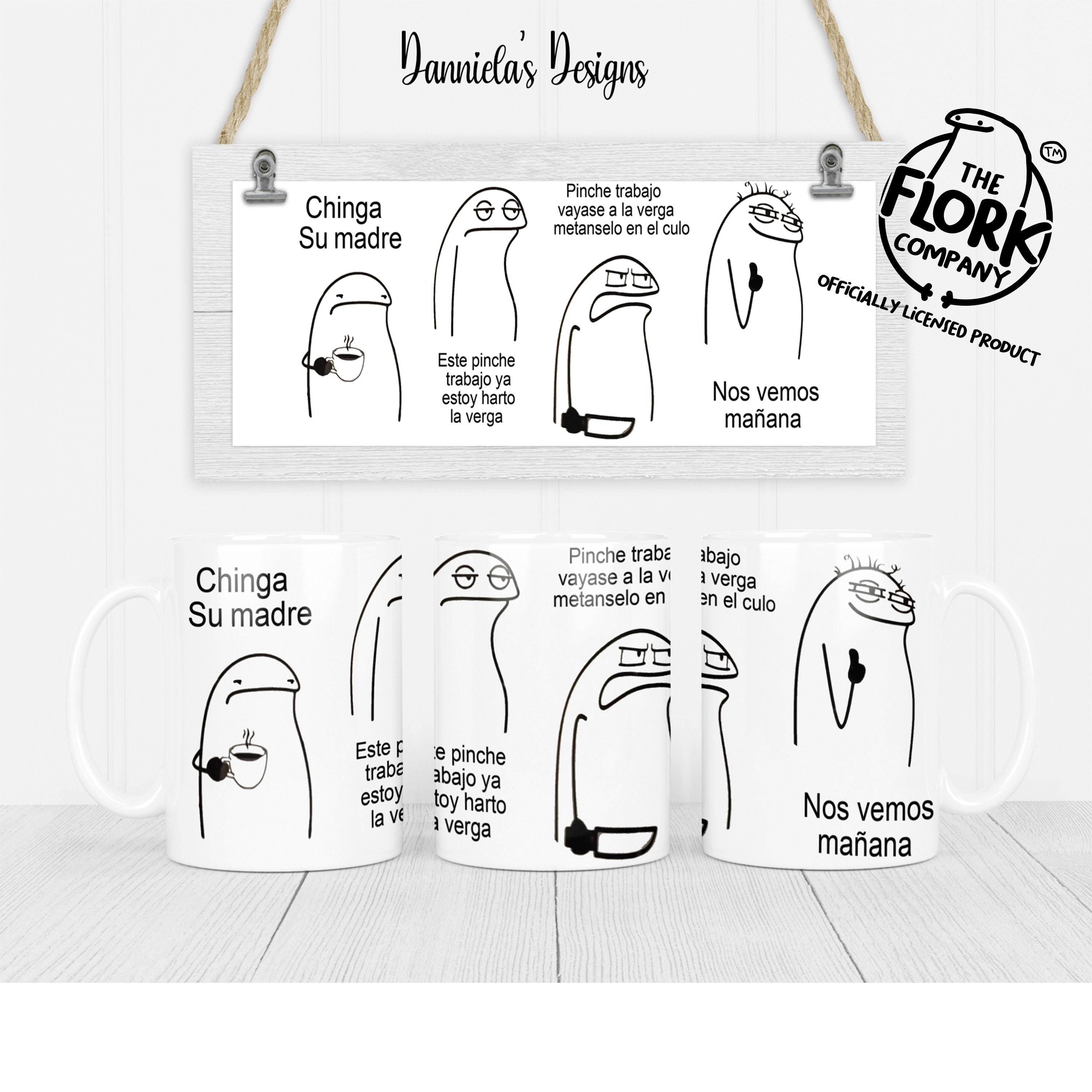 Flork Mug/ PINCHE TRABAJO TAZA/ Taza Flork Pinche Trabajo - Etsy
