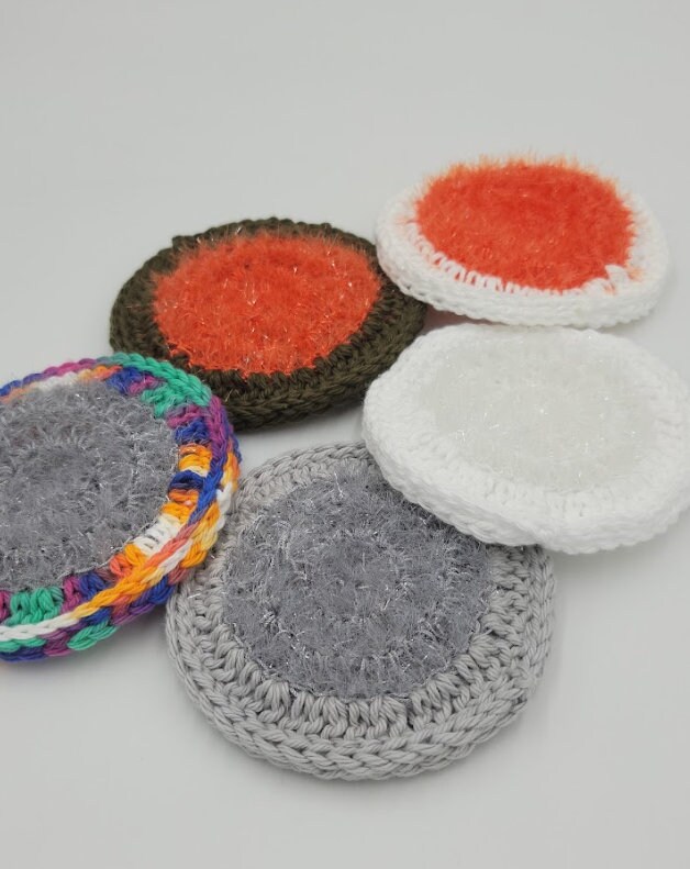 Dish Scrubbies - Reusable Dish Scrub Pad, Vegetable Scrubbie, Kitchen ...