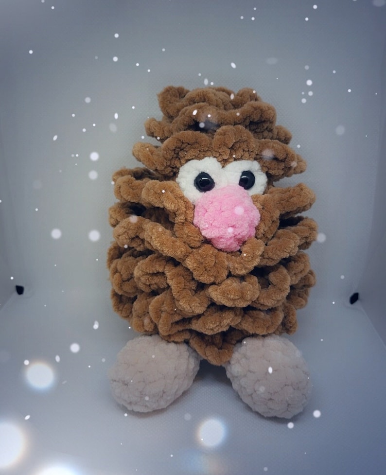 Piney the Crochet Plush Pinecone - Etsy