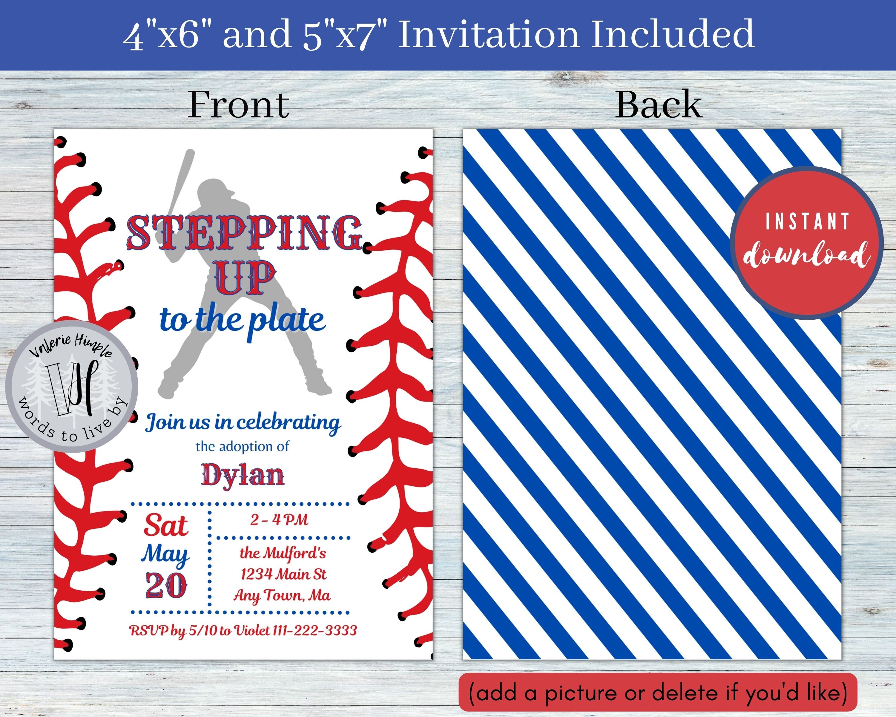 Stepping up to the Plate Baseball Stepparent - Etsy
