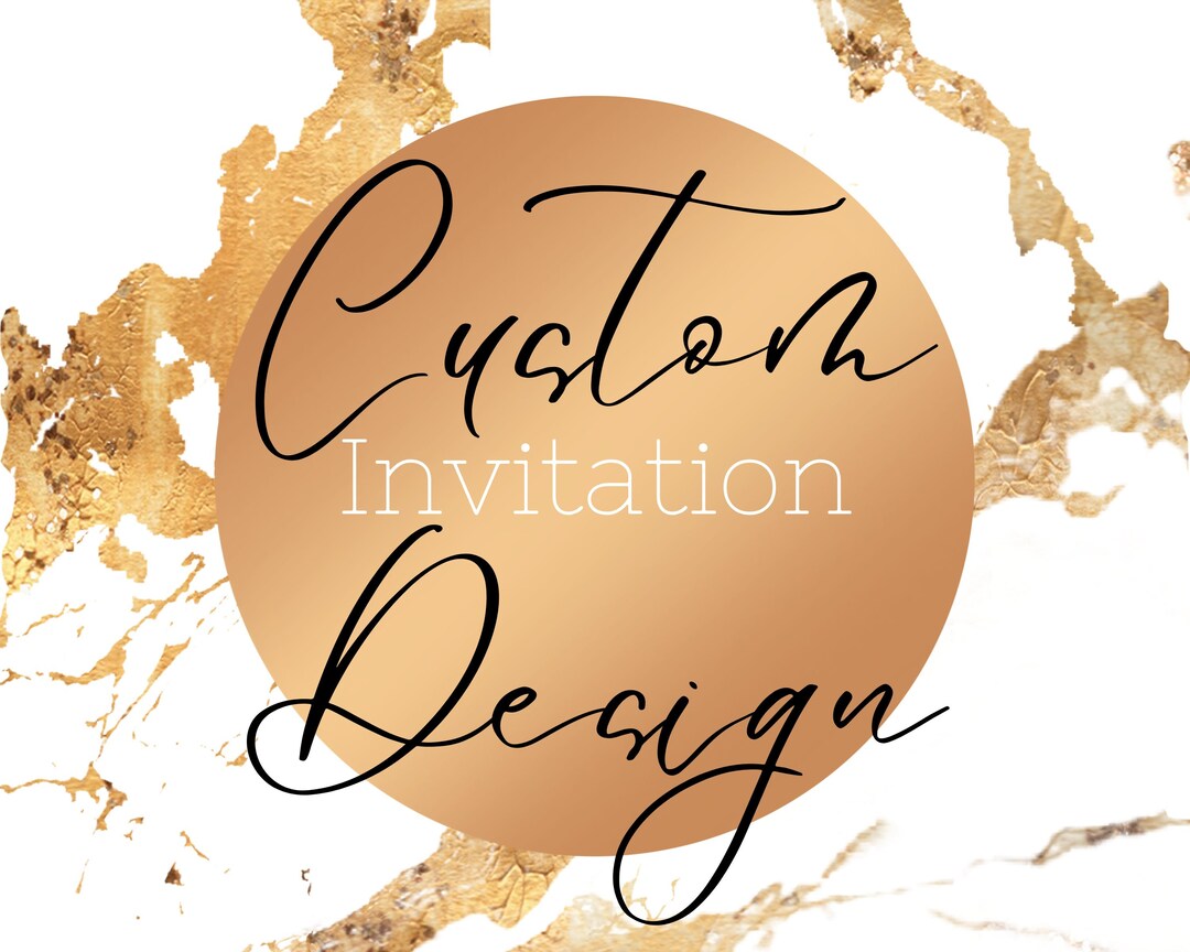 Custom Invitation Design - Etsy