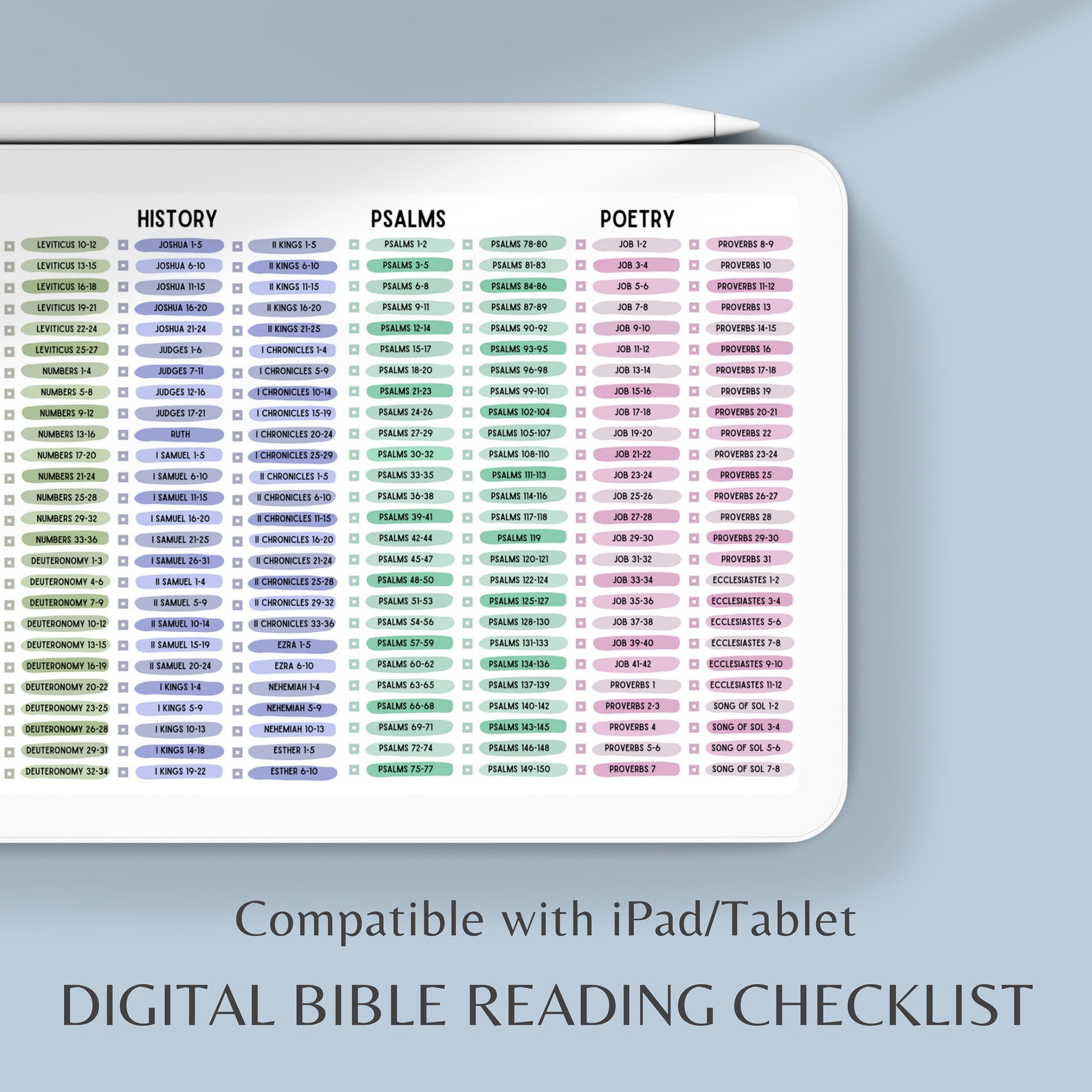 Bible Reading Plan | Bible by Genre | Bible Reading Tracker | Printable ...