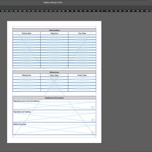 Statement of Work for Project Management / Fillable PDF / Indesign ...