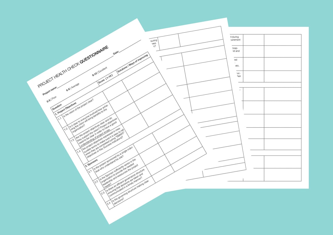 Project Status Report Template | Health Check Questionnaire | Fillable ...