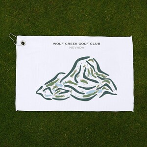 Golf Course Map Gifts, Wolf Creek Golf Club, NV | Golf Map, Golfer Gift ...
