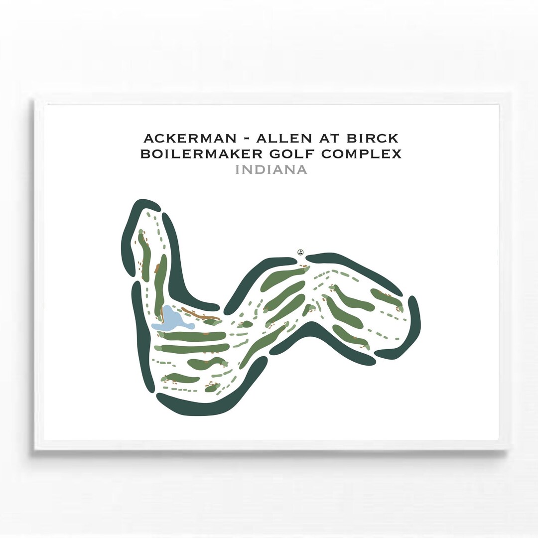 Ackerman-allen at Birck Boilermaker Golf Complex, IN | Golf Course Map ...