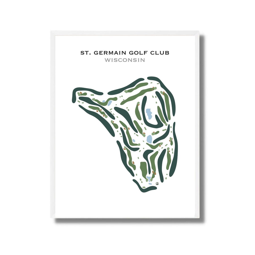 St Germain Golf Club, WI | Golf Course Map, Golf Map, Golfer Gift for ...