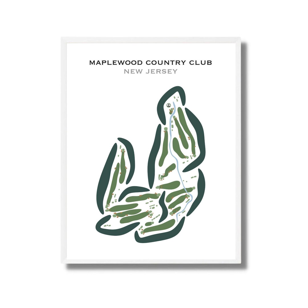 Maplewood Country Club, New Jersey | Golf Course Map, Golf Map, Golfer ...