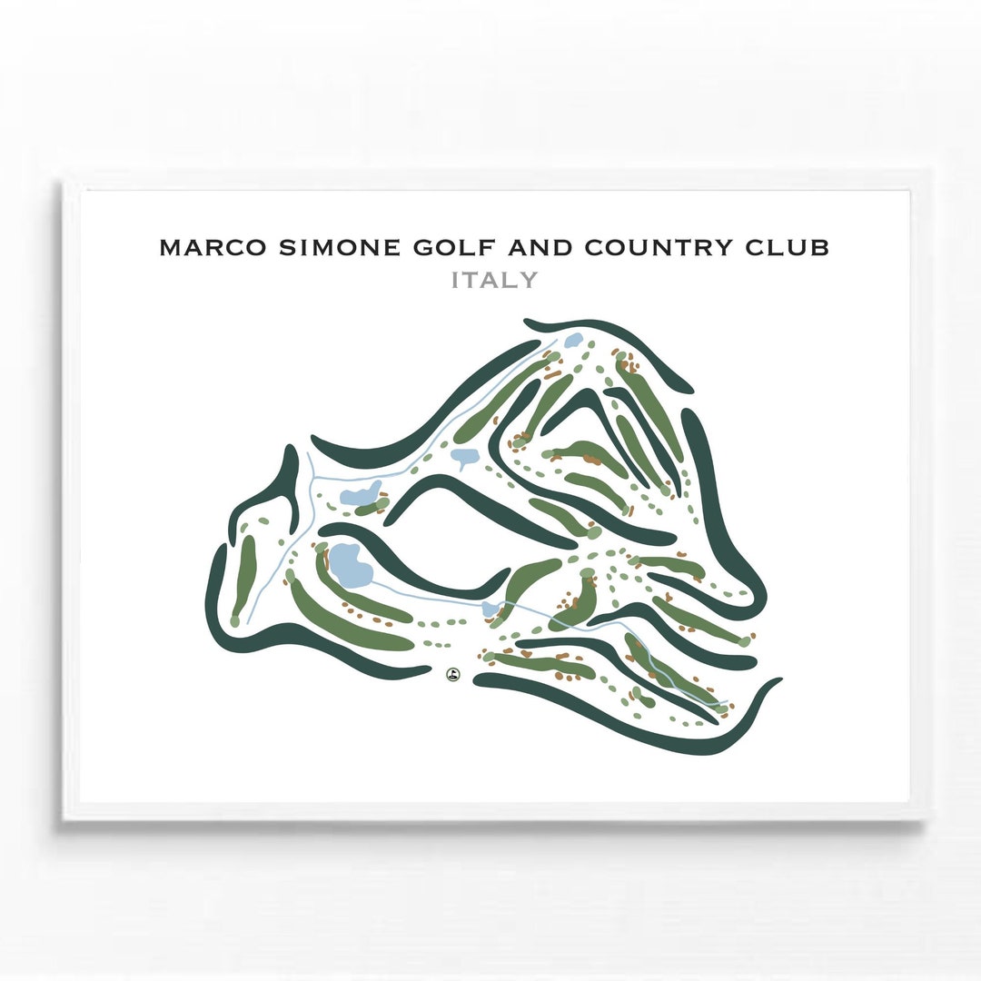 Marco Simone Golf & Country Club, Italy | Golf Course Map, Golf Gifts ...
