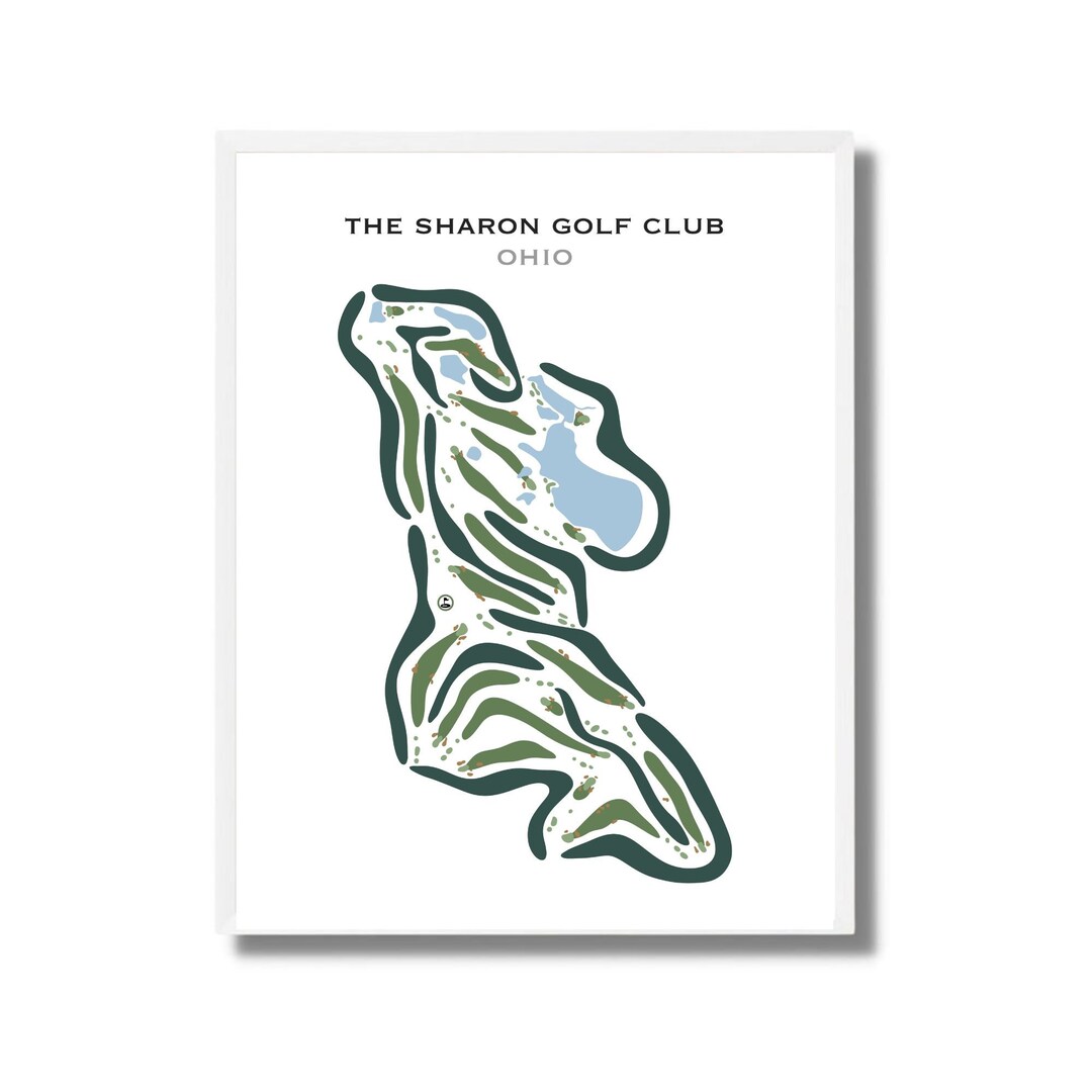 The Sharon Golf Club, Ohio | Golf Course Map, Golf Gifts for Golfer ...