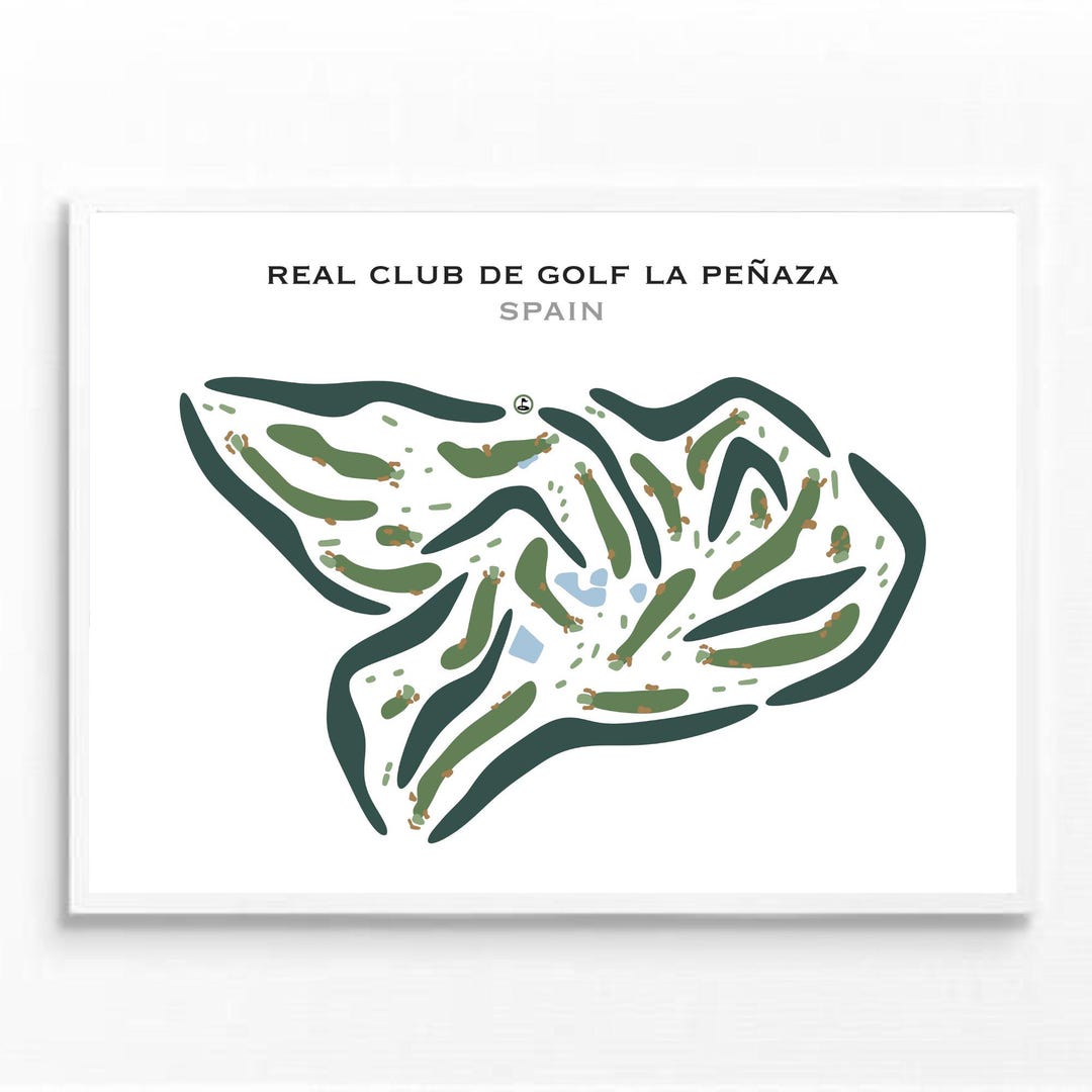Real Club De Golf La Peñaza, Spain | Golf Course Map, Golf Map,golfer ...