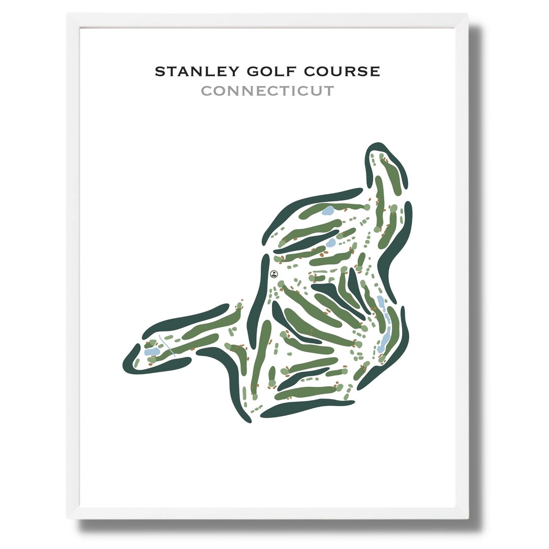 Stanley Golf Course CT Golf Course Map Home Decor Golfer - Etsy