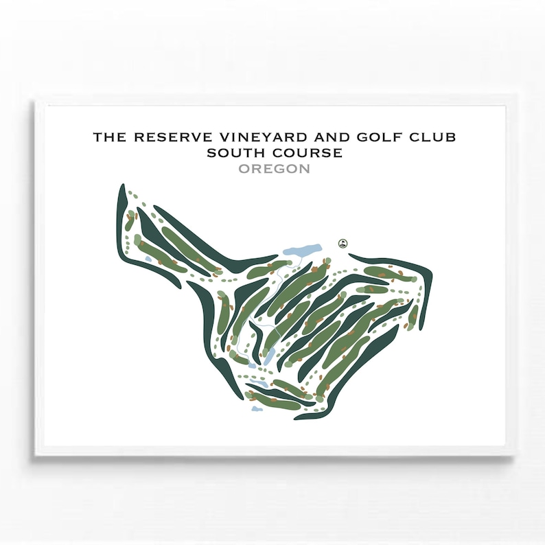 The Reserve Vineyard and Golf Club, South Course, OR Golf Course Map ...