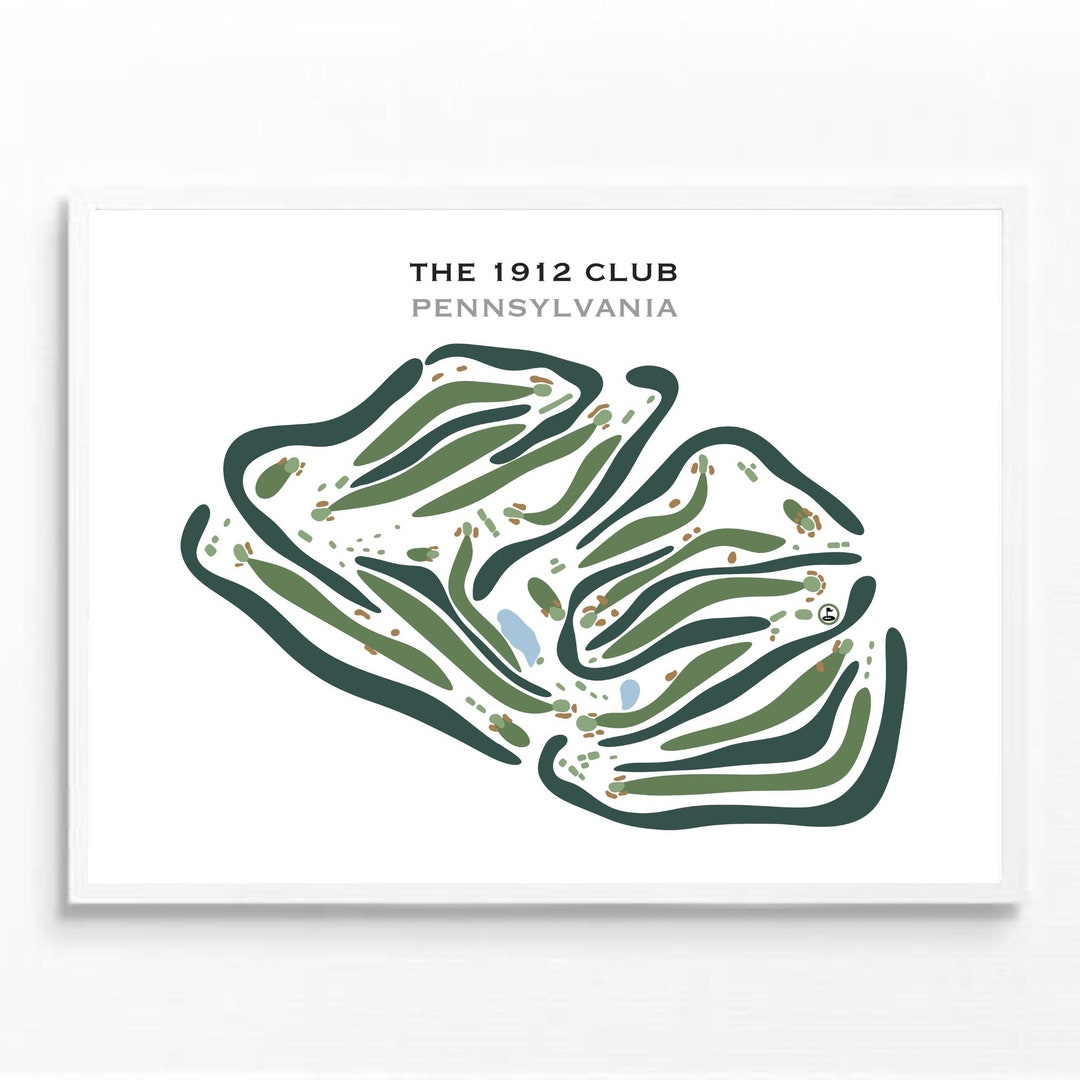 The 1912 Club, Pennsylvania | Golfbaankaart, golfkaart, golfer cadeau ...
