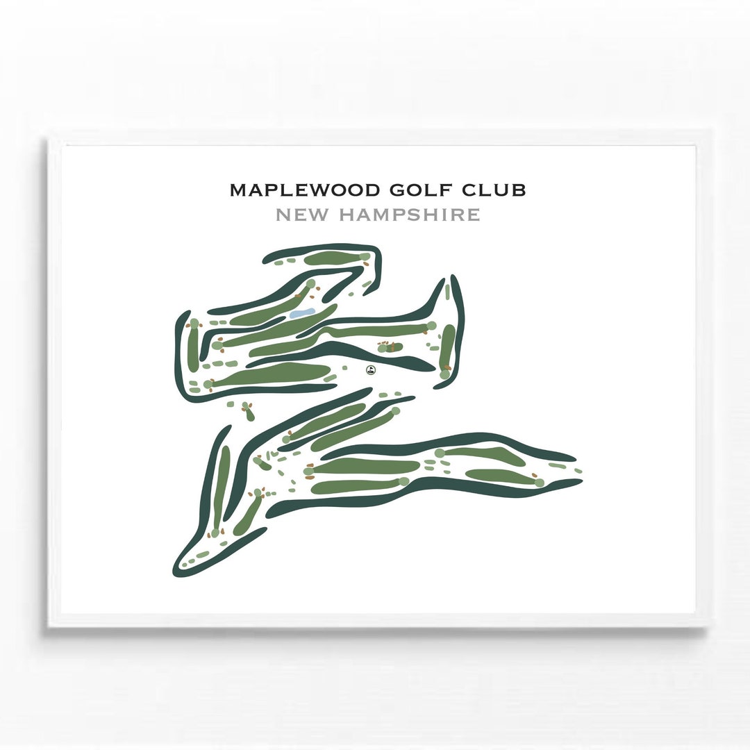 Maplewood Golf Club, NH | Golf Course Map, Golf Map, Golfer Gift for ...