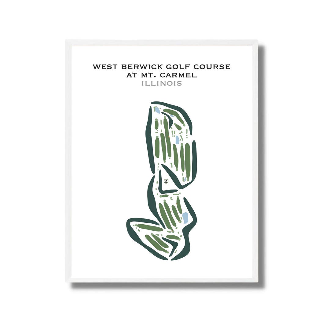West Berwick Golf Course at Mt. Carmel, IL | Golf Course Map, Golf Map ...