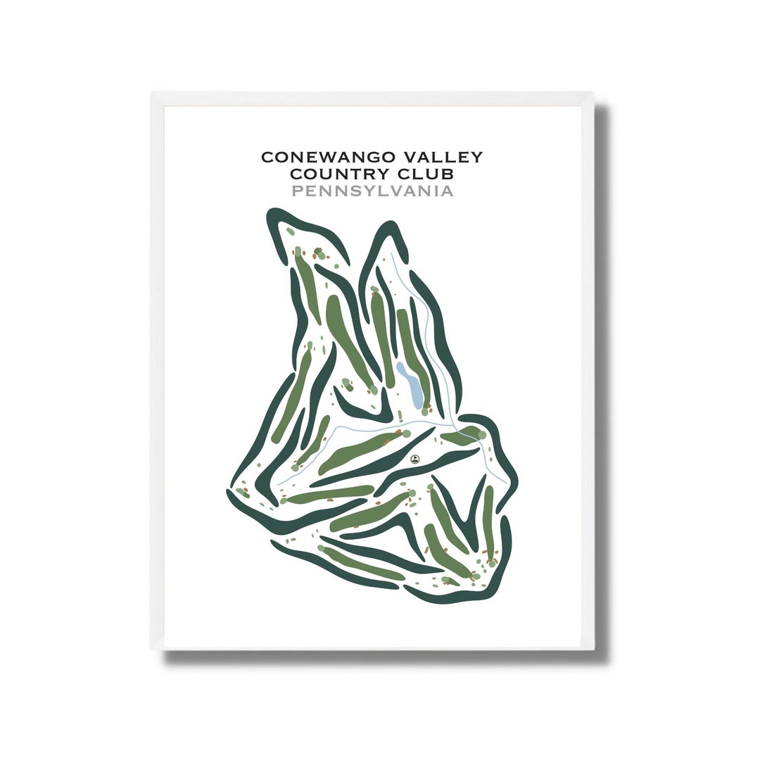 Golf Club Prints- Conewango Valley Country Club Pennsylvania Golf ...