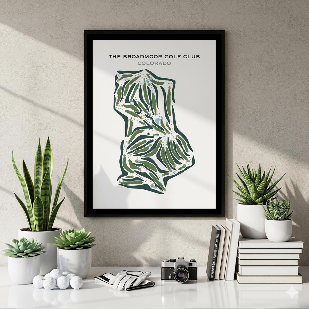 The Broadmoor Golf Club, CO | Golf Course Map, Golf Map, Golfer Gift ...