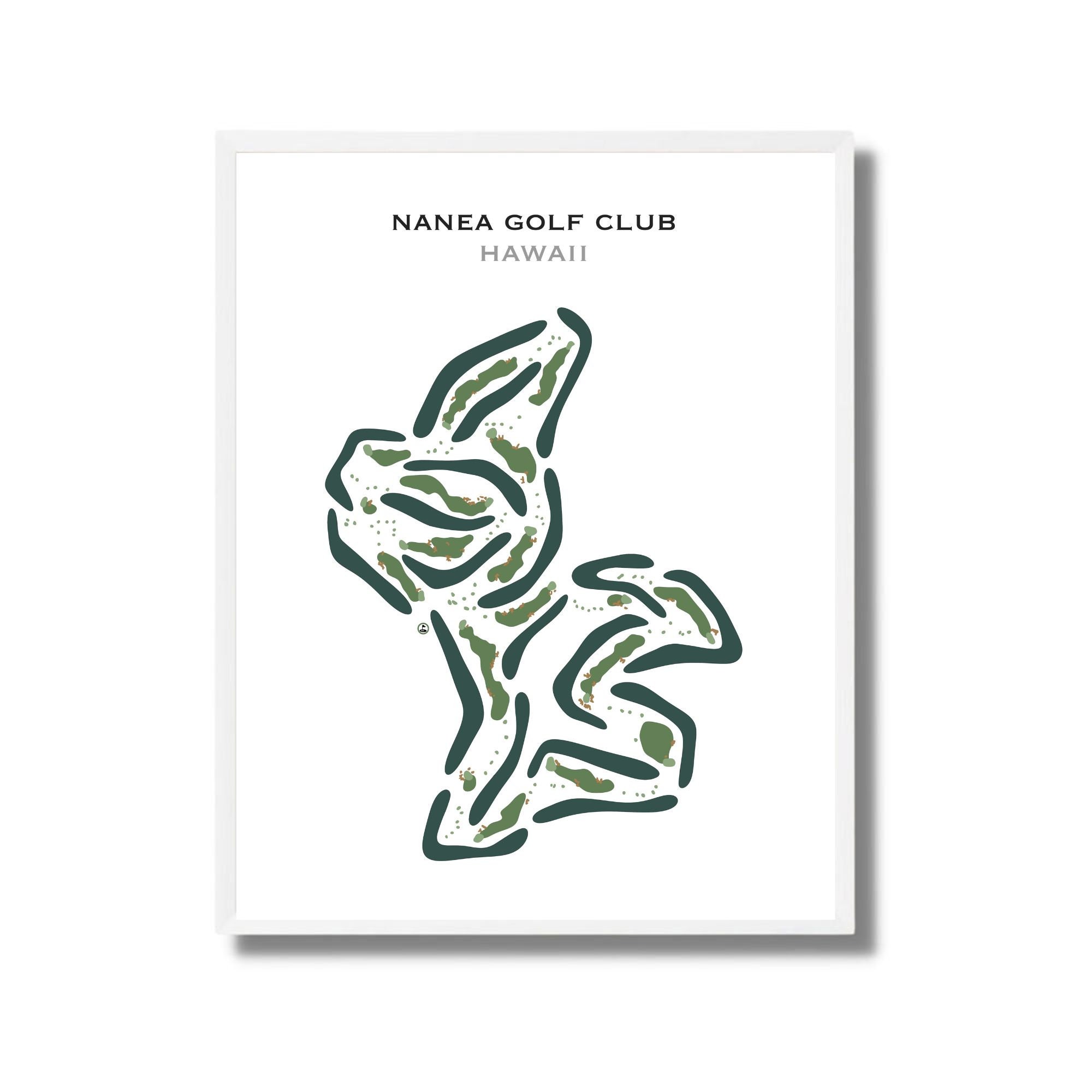 Nanea Golf Club Hawaii Golf Course Map Home Decor Golfer - Etsy