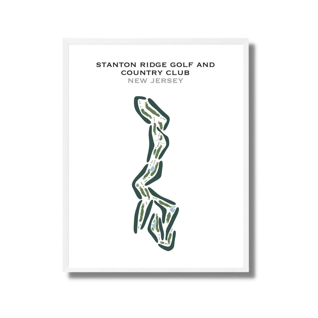 Stanton Ridge Golf & Country Club, NJ | Golf Course Map, Golfer Gift ...