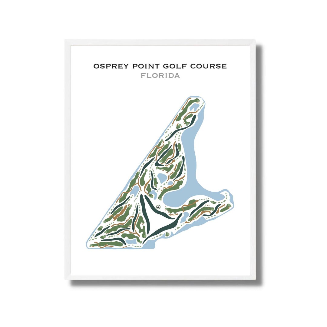 Osprey Point Golf Course, SC | Golf Course Map, Golf Map, Golfer Gift ...