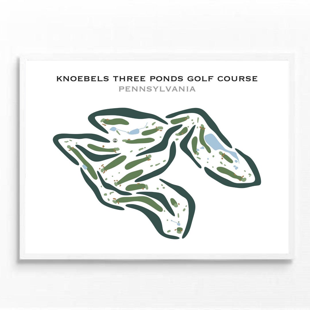 Knoebels Three Ponds Golf Club, PA | Golf Course Map, Decor, Golfer ...