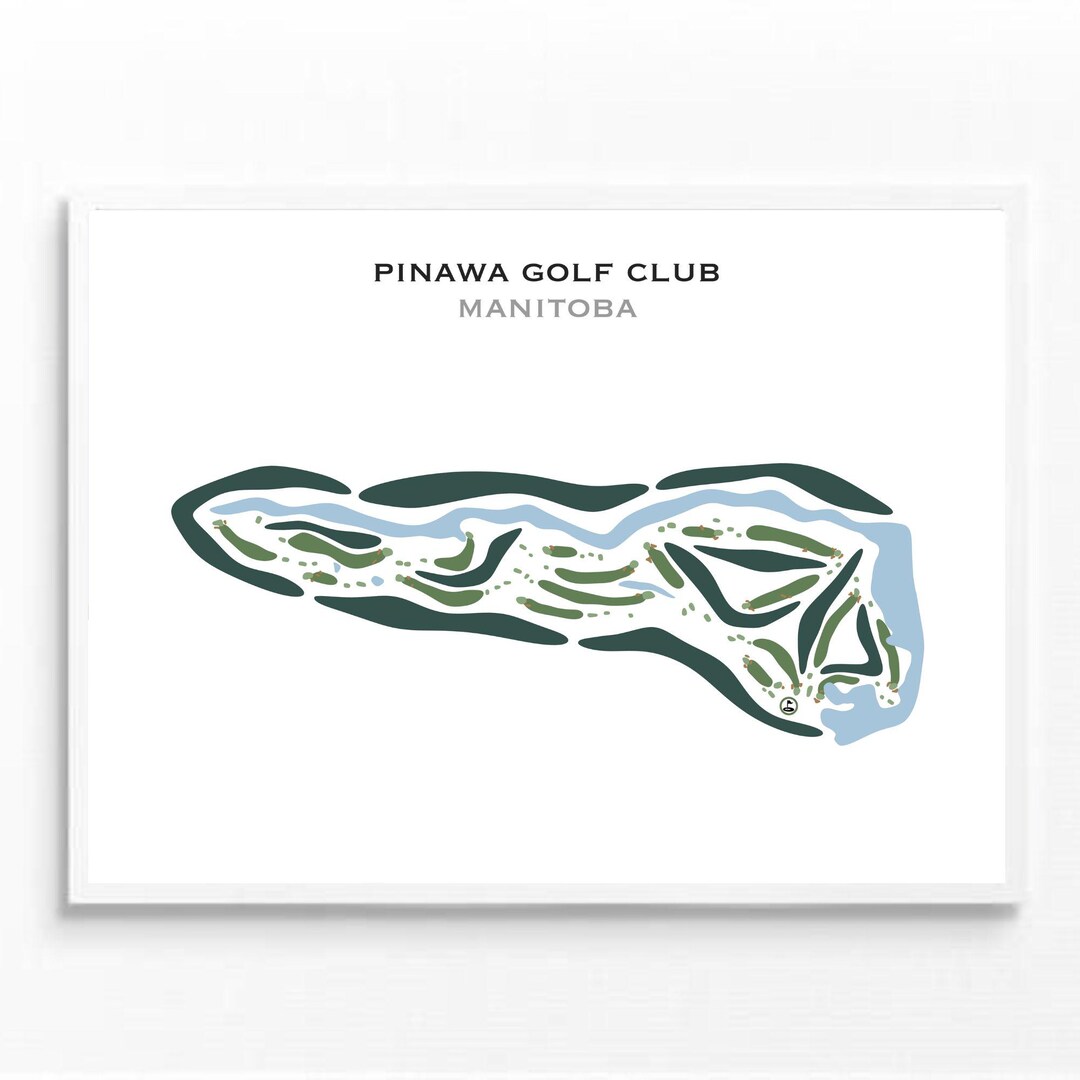 Pinawa Golf Club, Canada | Golf Course Map, Golf Map, Golfer Gift for ...