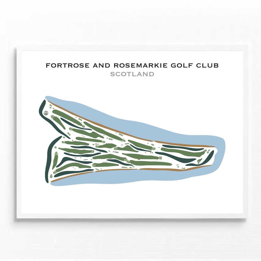Fortrose & Rosemarkie Golf Club, Scotland | Golf Course Map, Golf Map ...