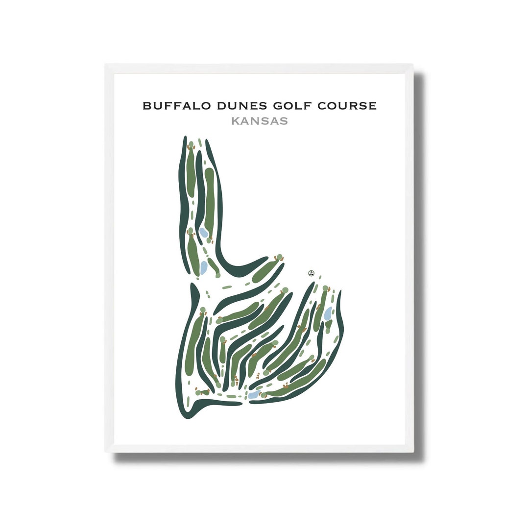 Buffalo Dunes Golf Course, Kansas | Golf Wall Art, Golf Course Print ...
