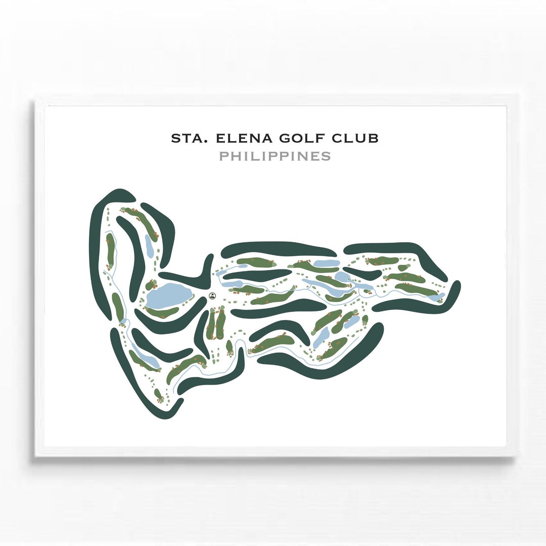 Sta. Elena Golf Club, Philippines | Golf Course Map, Decor, Golfer Gift ...