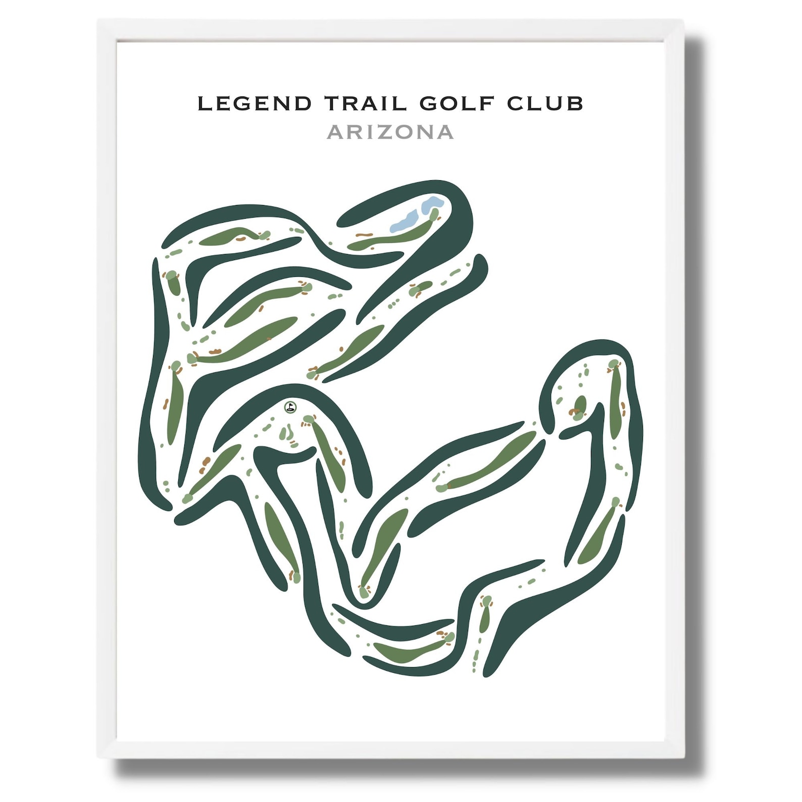 Legend Trail Golf Club Arizona Golf Course Map Golf Gifts - Etsy