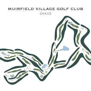 Muirfield Village Golf Club OH Golf Course Map Layout Golf - Etsy