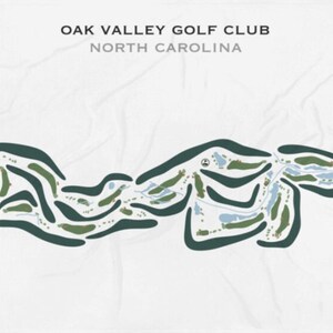 Oak Valley Golf Club, NC | Golf Course Map, Golf Map, Golfer Gift for ...