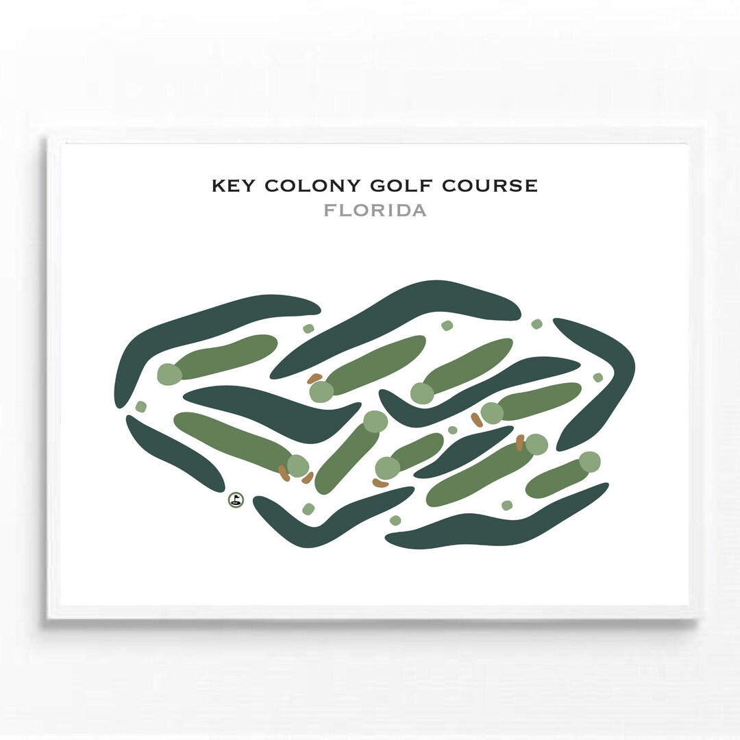 Key Colony Golf Course, Florida | Golf Course Map, Golf Map, Golfer ...