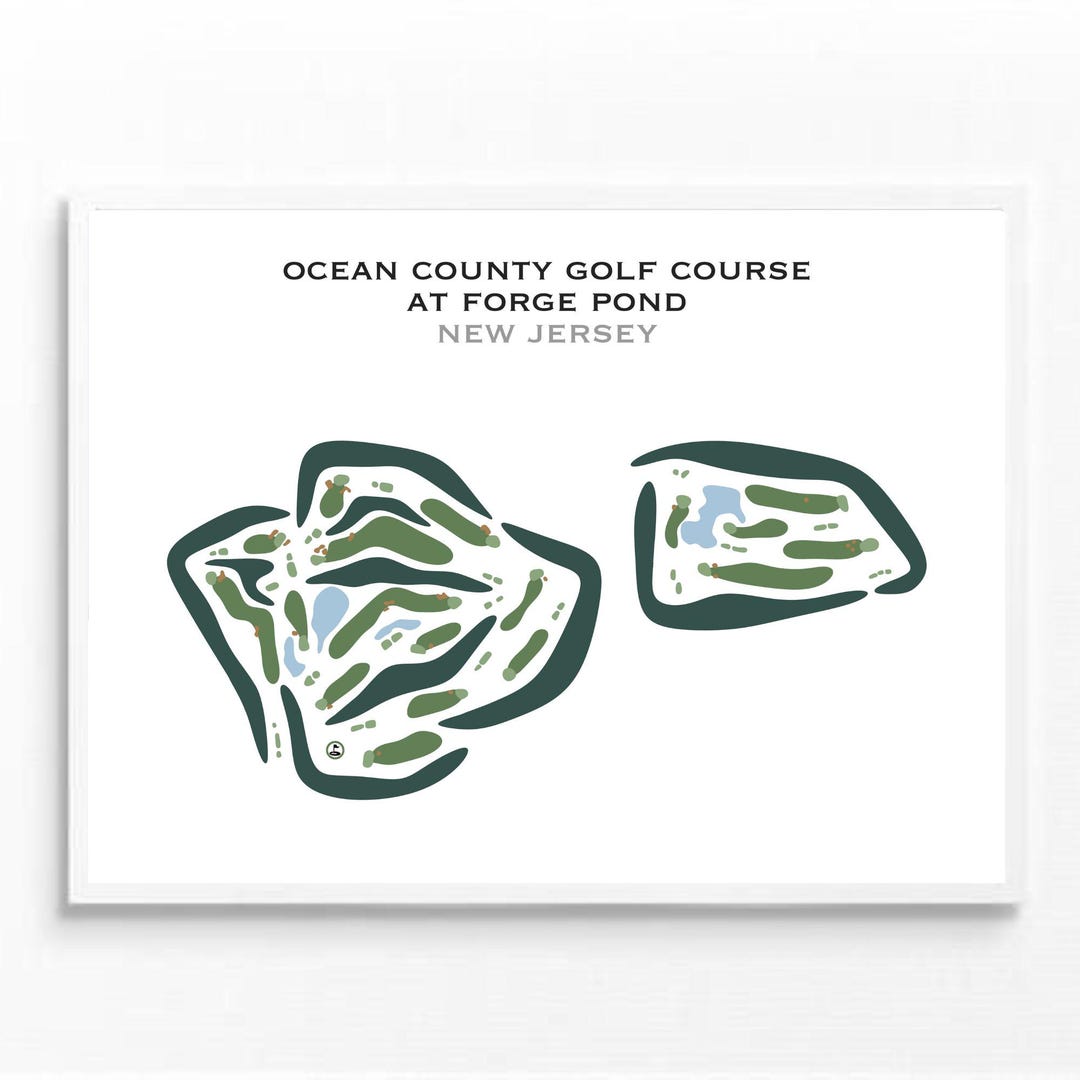 Ocean County Golf Course at Forge Pond, NJ | Golf Course Map, Golf Map ...