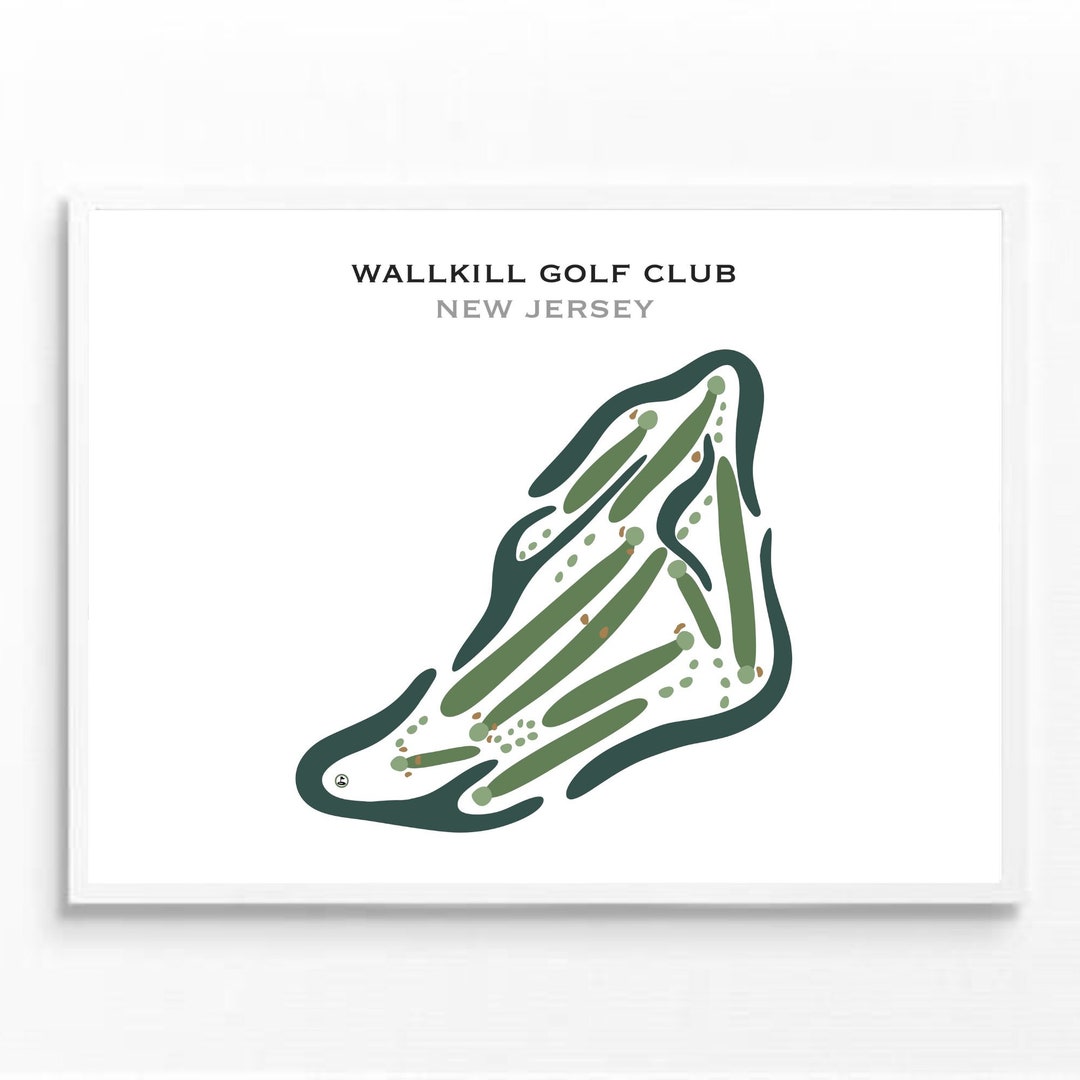 Wallkill Golf Club, New Jersey | Golf Course Map, Golf Map, Golfer Gift ...