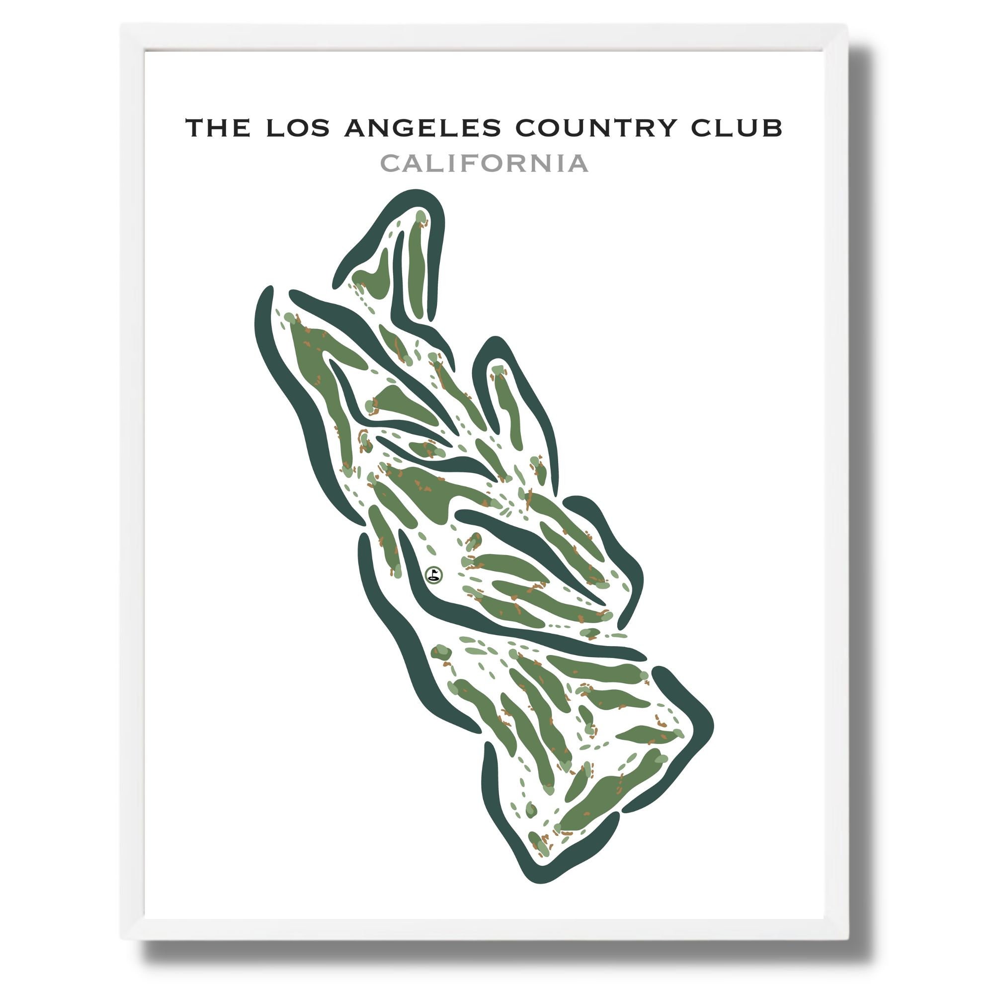 The Los Angeles Country Club CA Golf Course Map Golfer - Etsy