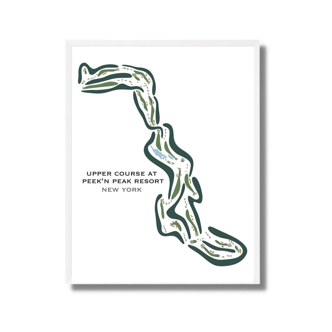 Upper Course at Peek'n Peak Resort, New York , Golf Course Print, Golf ...