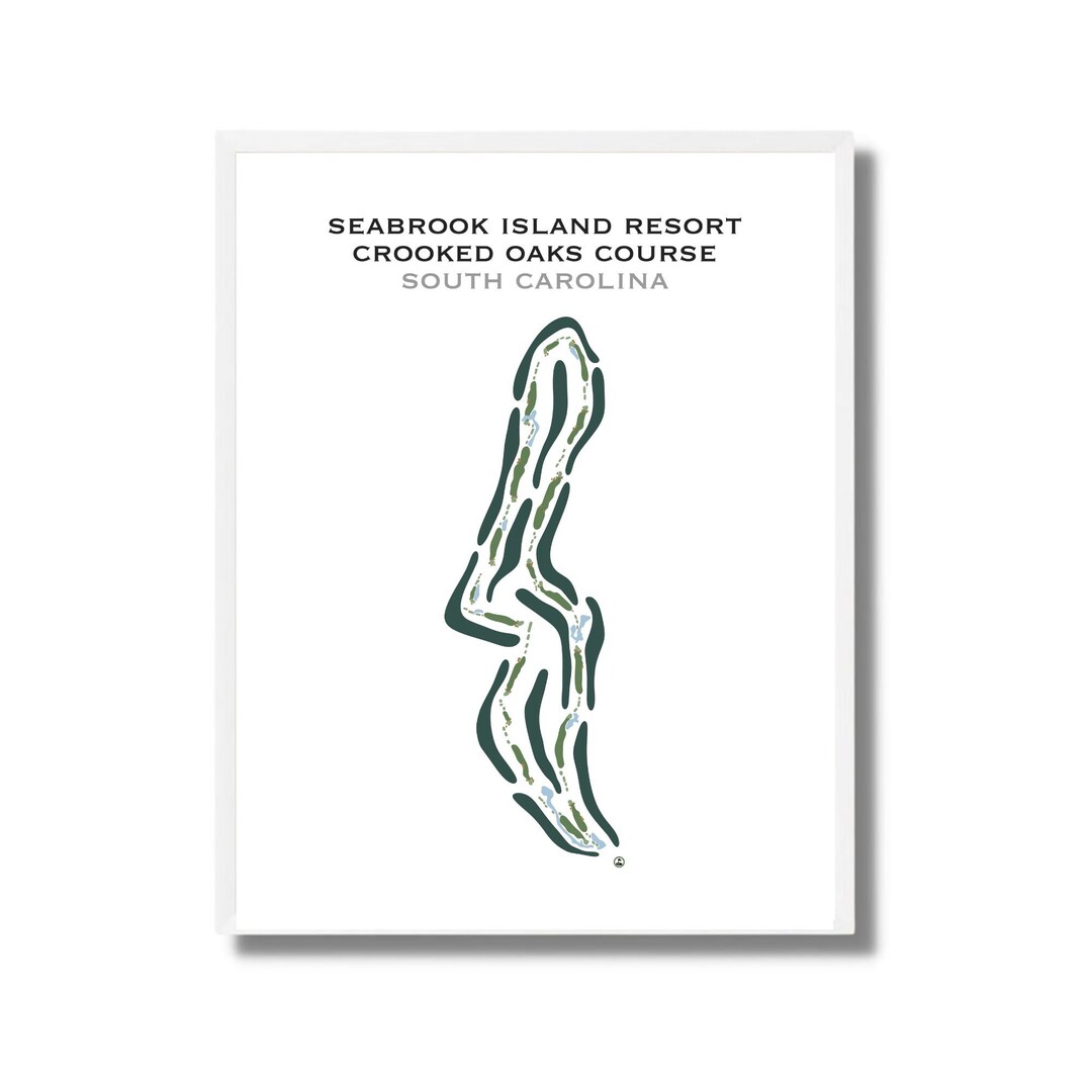 Seabrook Island Resort, Crooked Oaks Golf Course, SC Golf Course Map ...
