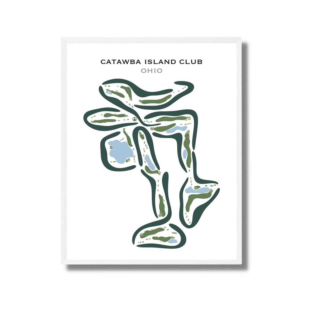 Catawba Island Club, Ohio, Golf Course Map, Golf Course Layout, Golf ...