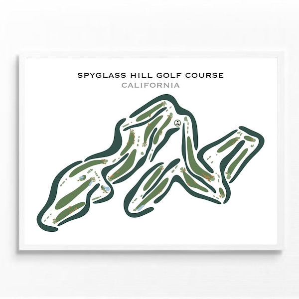 Spyglass Golf Course Map - Etsy