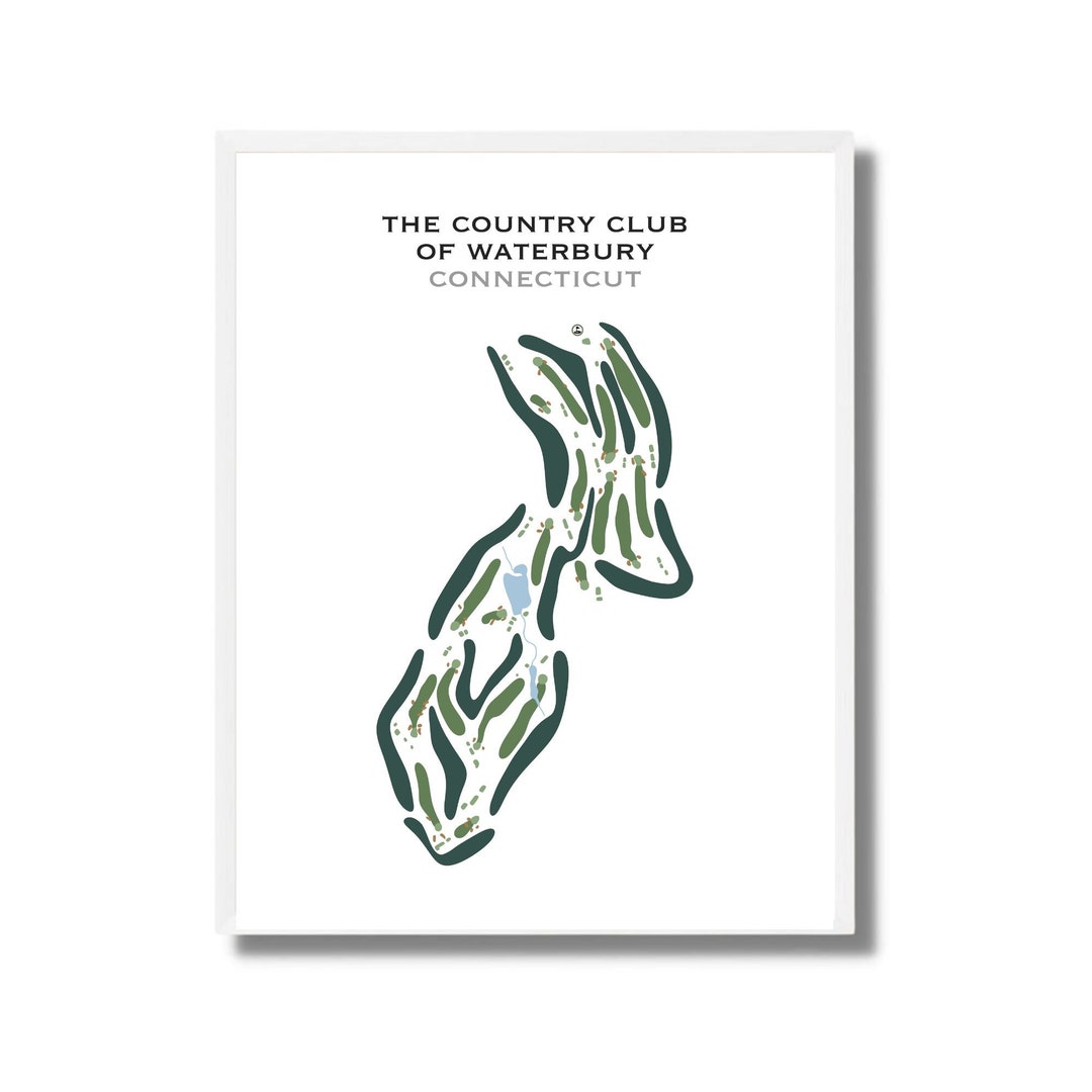 The Country Club of Waterbury, CT | Golf Course Map, Golf Map, Golfer ...