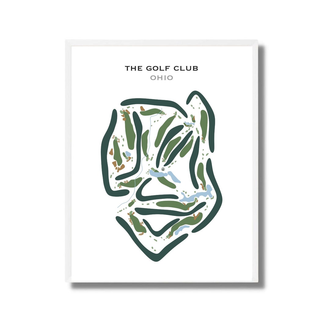 The Golf Club, Ohio | Golf Course Map, Golf Map, Golfer Gift for Him ...