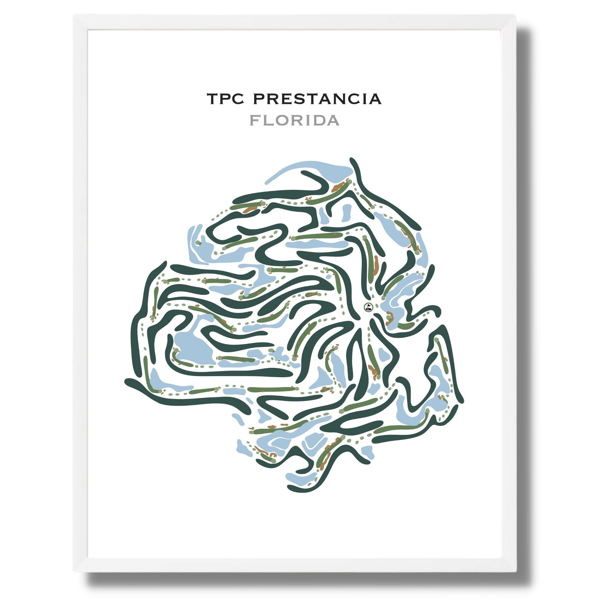 TPC Prestancia Florida Golf Course Map Home Decor Golfer - Etsy