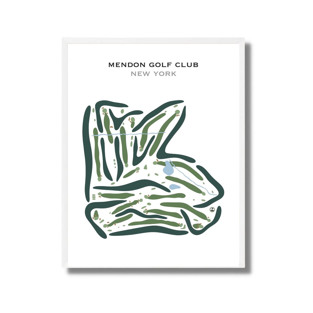 Mendon Golf Club, New York, Golf Course Map, Golf Print, Golf Home ...