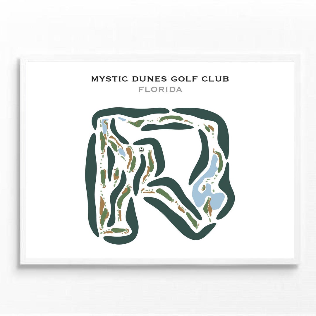 Mystic Dunes Golf Club, Florida | Golf Course Map, Golf Map, Golfer ...