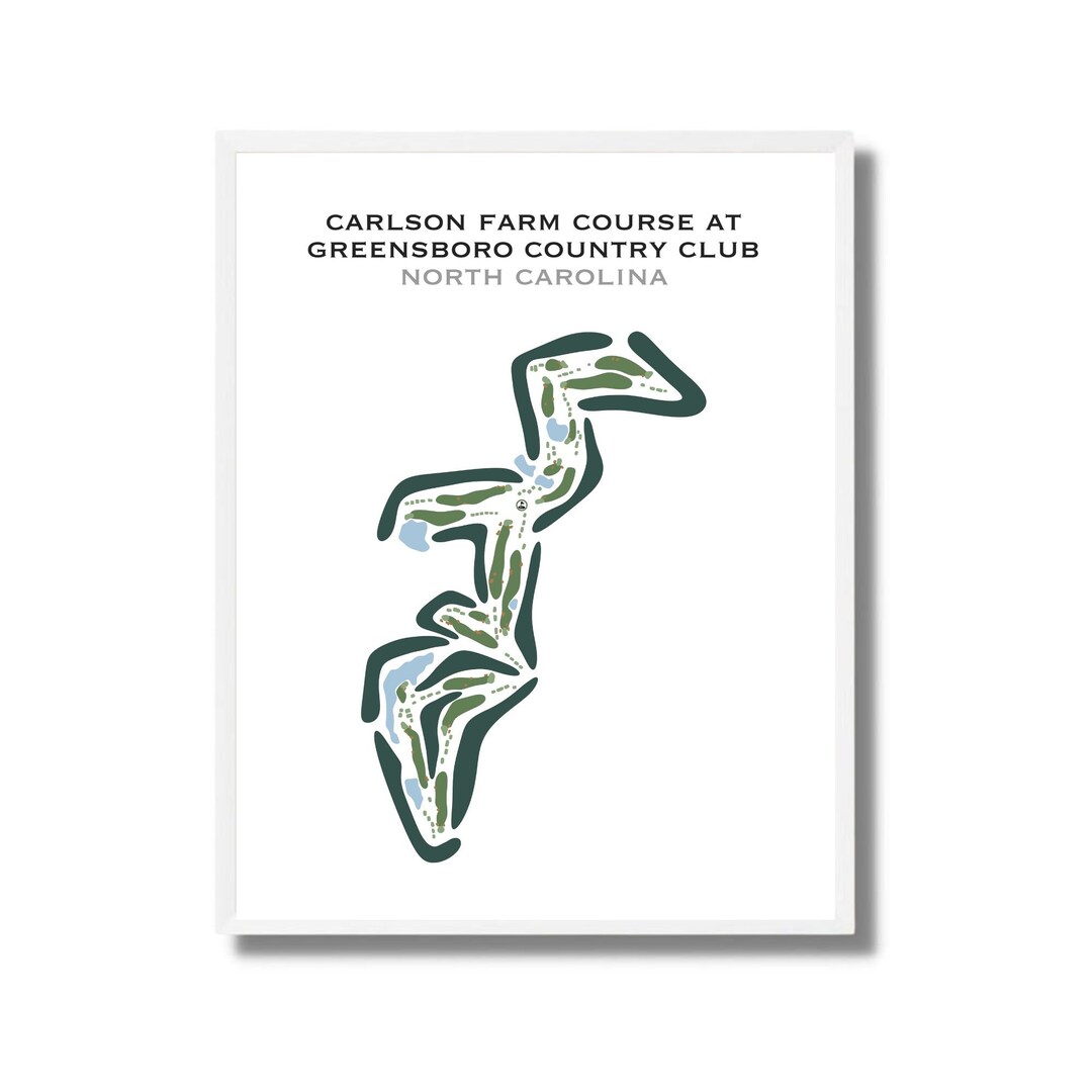 Greensboro Country Club - Carlson Farm Course, NC | Golf Course Map ...