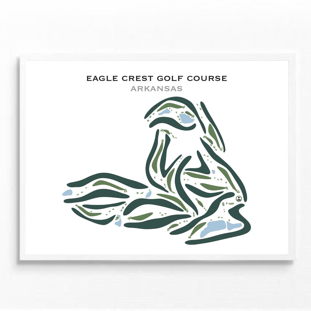Eagle Crest Golf Course, Arkansas, Golf Course Print, Custom Golf ...
